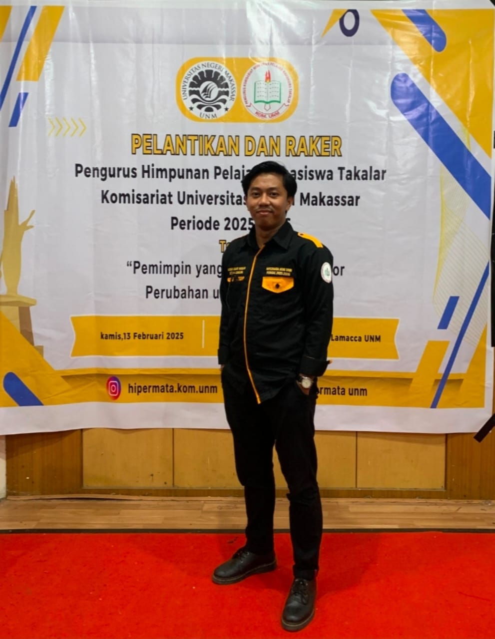 Akbar Umar Hasan Resmi Dilantik Sebagai Ketua Umum Hipermata Kom UNM 2025-2026 - indiwarta.com